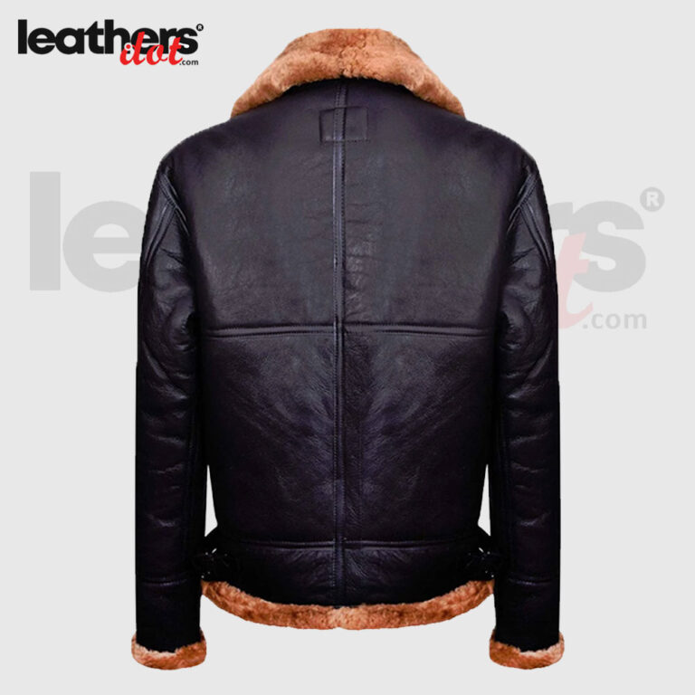 V-Bomber Down Goose Leather Jacket For Men | dotleathers