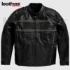 Harley Davidson Men’s Luminator 360 Black Motorcycle Leather Jacket