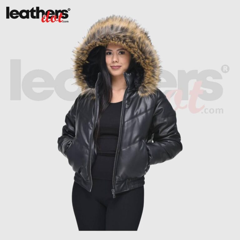 Best Leather V Bomber Jackets for Women - Dot Leathers